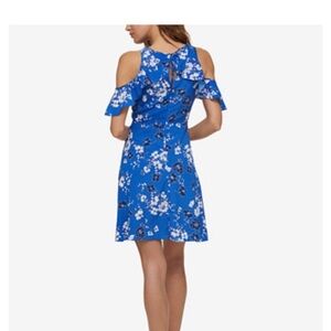 Jessica Simpson | Dresses | Jessica Simpson Blue And Purple Floral Cold ...